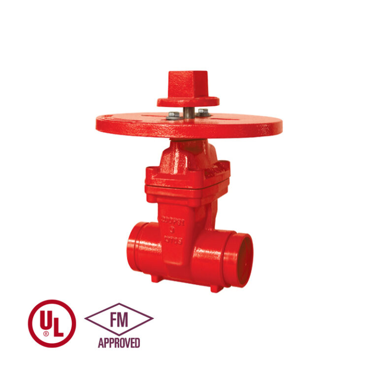 Z85 UL FM Resilient Seated NRS OS&Y Gate Valve Grooved End ...